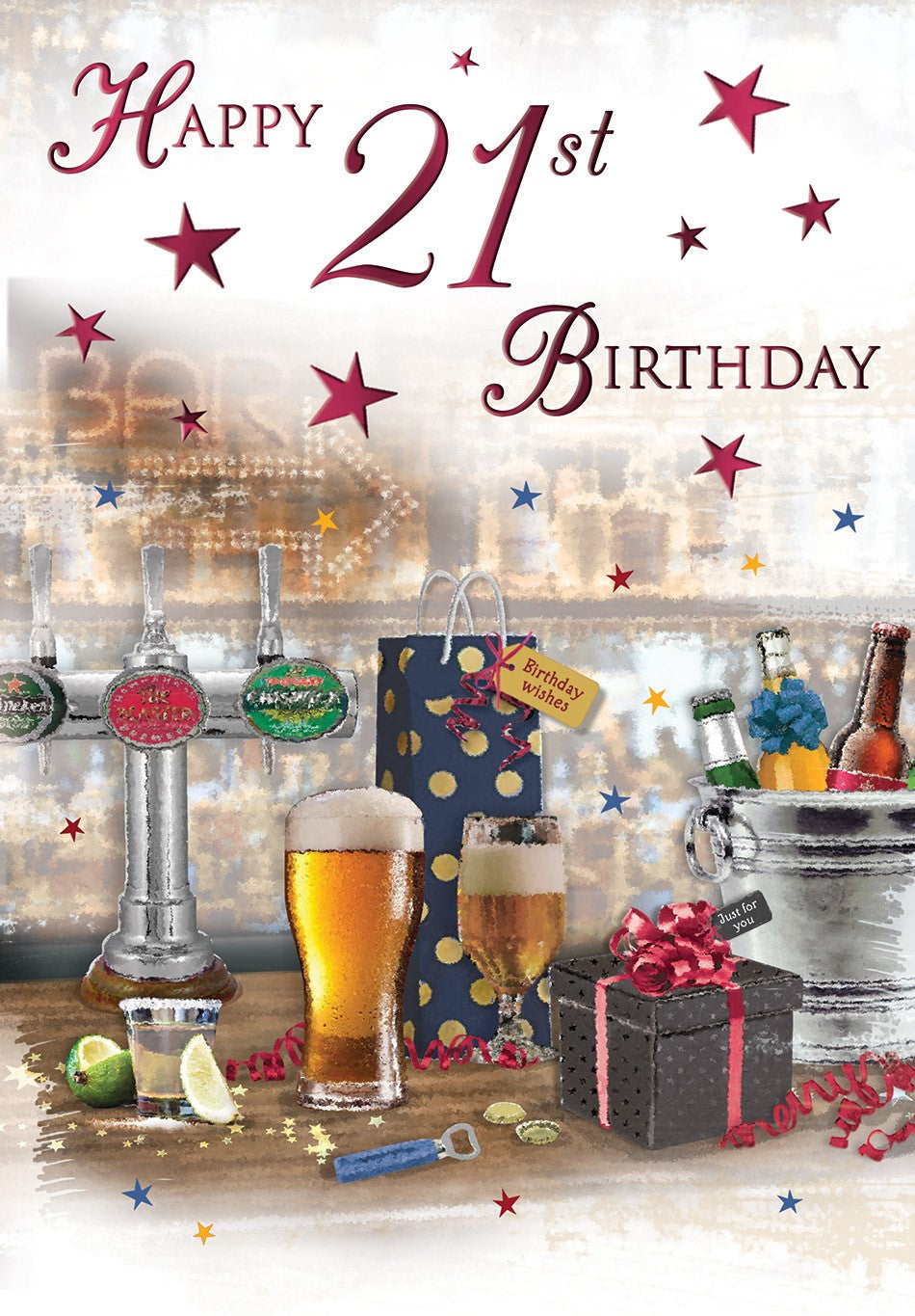 Happy 21st Birthday Messages 21st Birthday Greetings Card | The Art