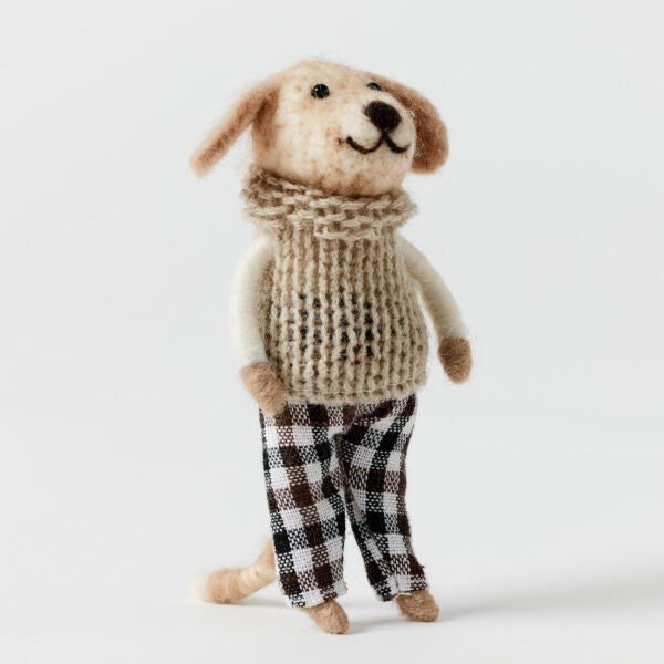 Brian Felt Dog – Lazy Frog Gifts