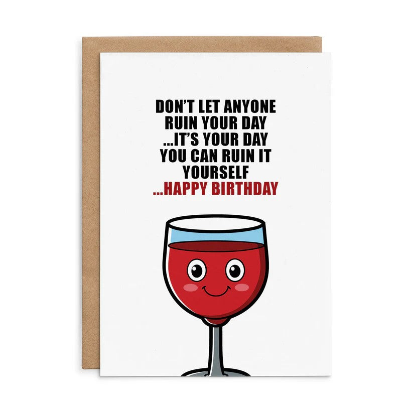 Defamations Card - Don't Let Anyone Ruin Your Day – Lazy Frog Gifts