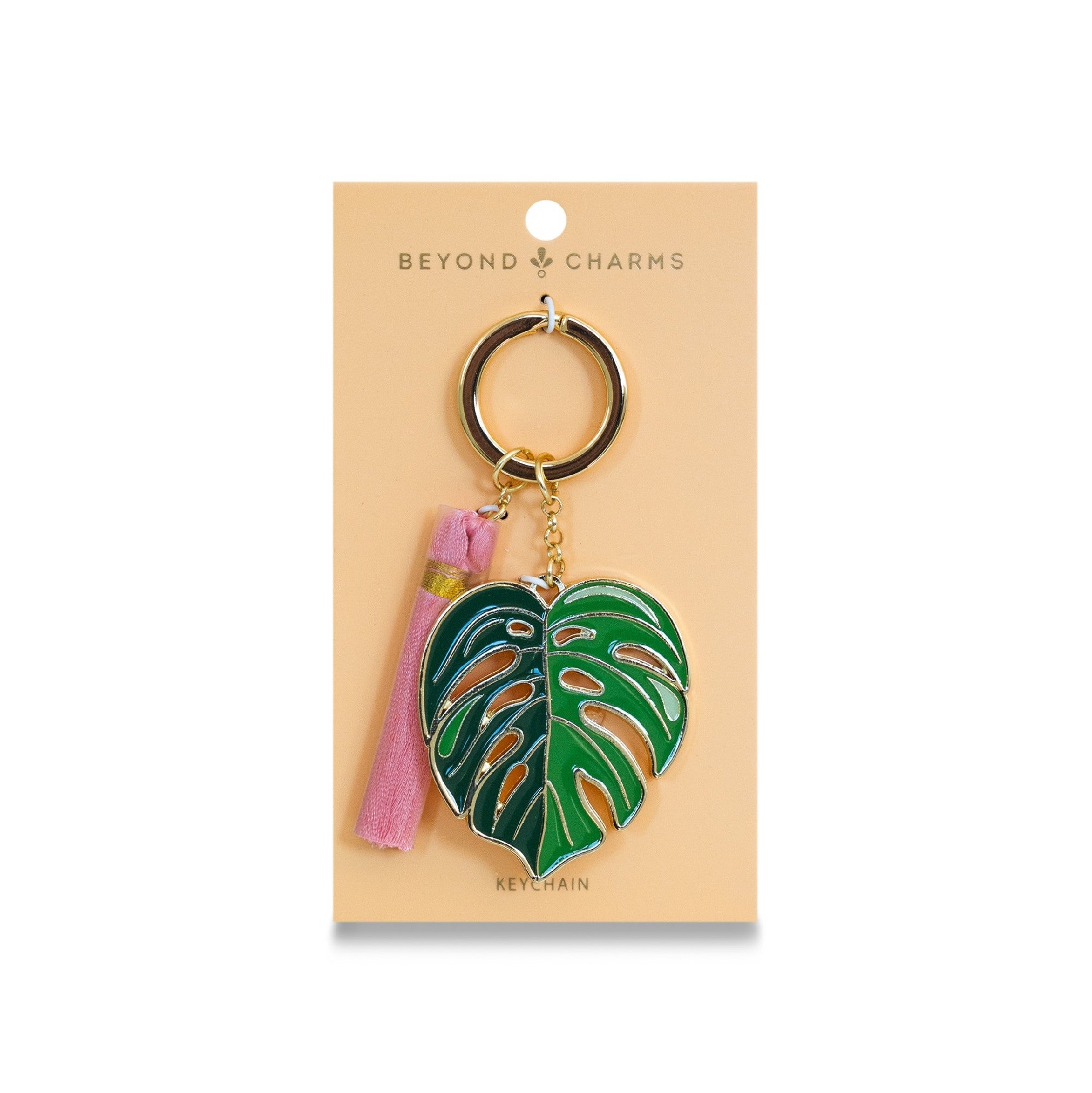 Tag Keyring - Monsterra Leaf – Lazy Frog Gifts